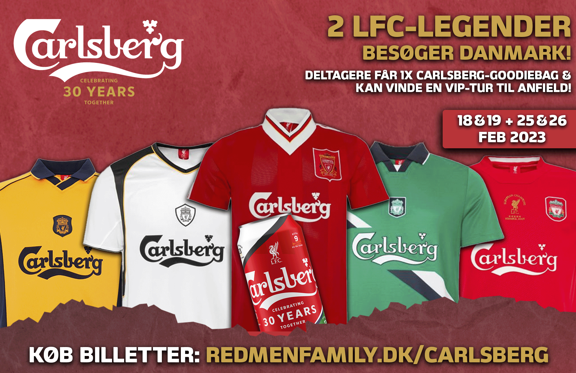 CARLSBERG: CELEBRATING 30 YEARS TOGETHER | Redmenfamily.dk